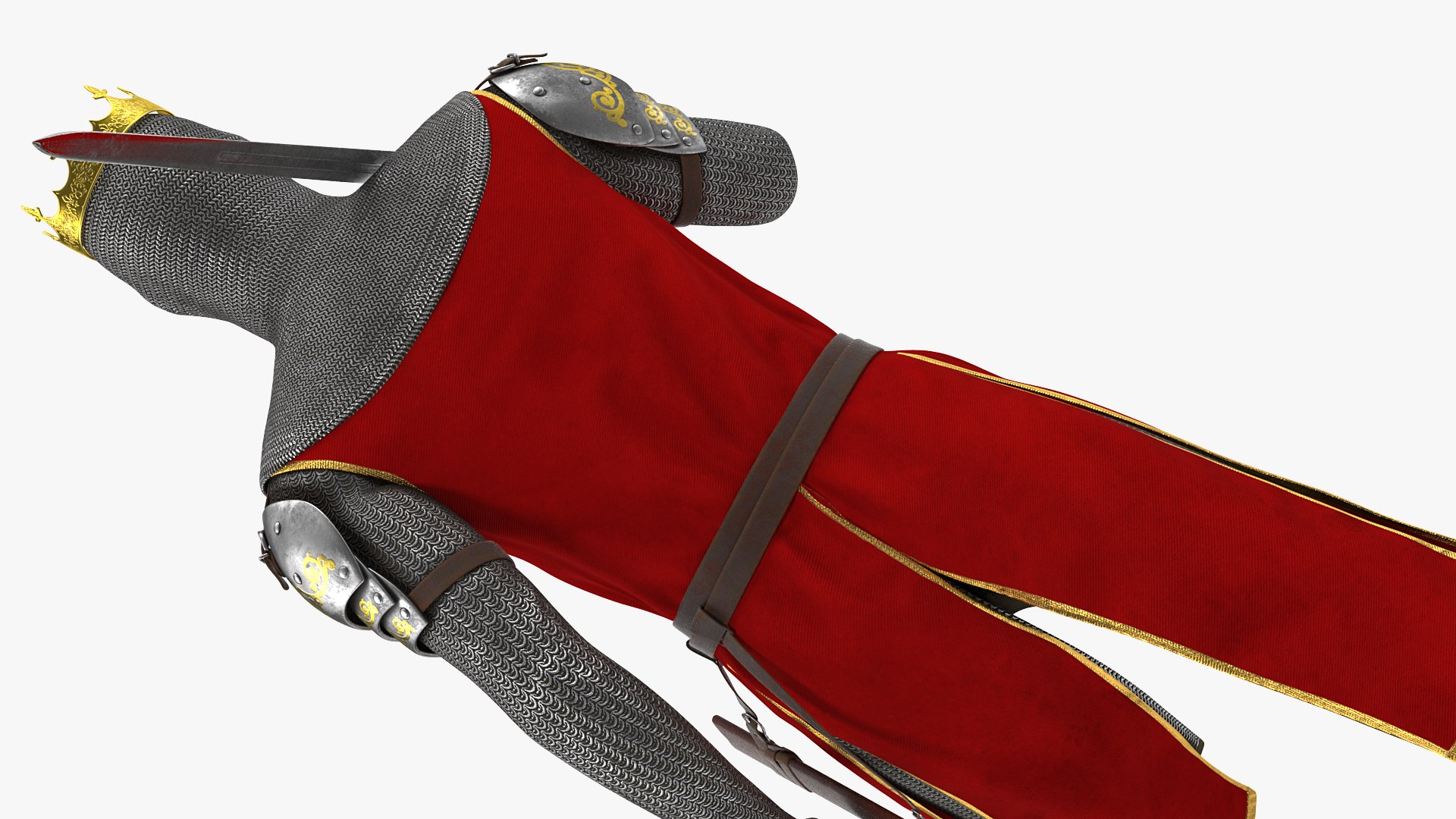 3D Crusader Knight King Walking Model - TurboSquid 1509486