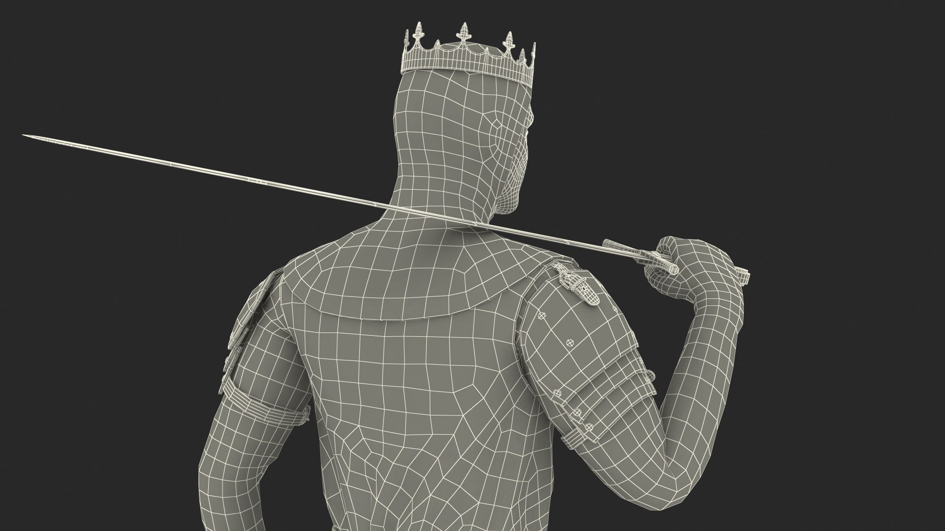 3D crusader knight king walking model - TurboSquid 1509486