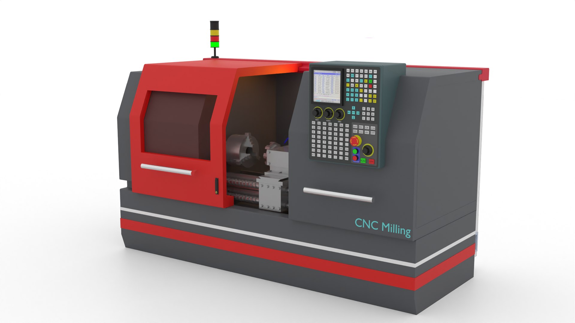 3d Model Cnc Machine Turbosquid 2142814