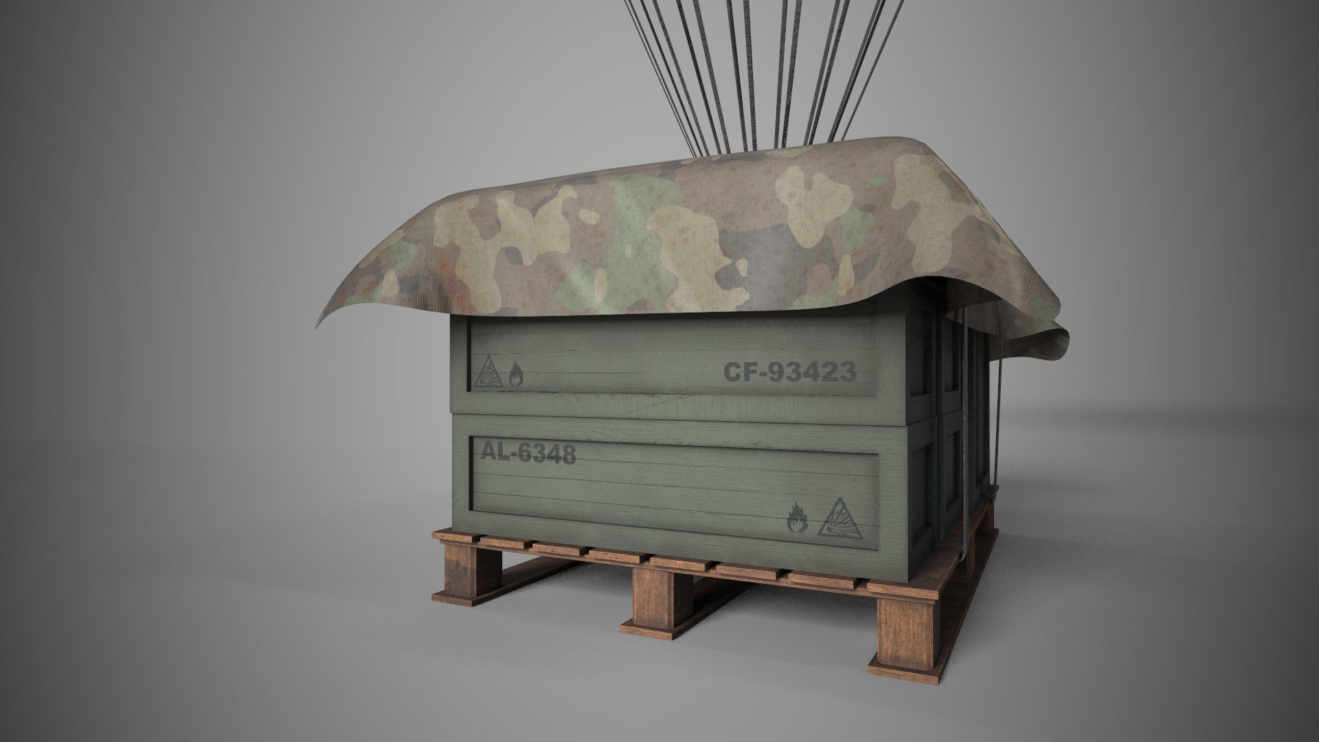 3D Model Airdrop Box - TurboSquid 2425068