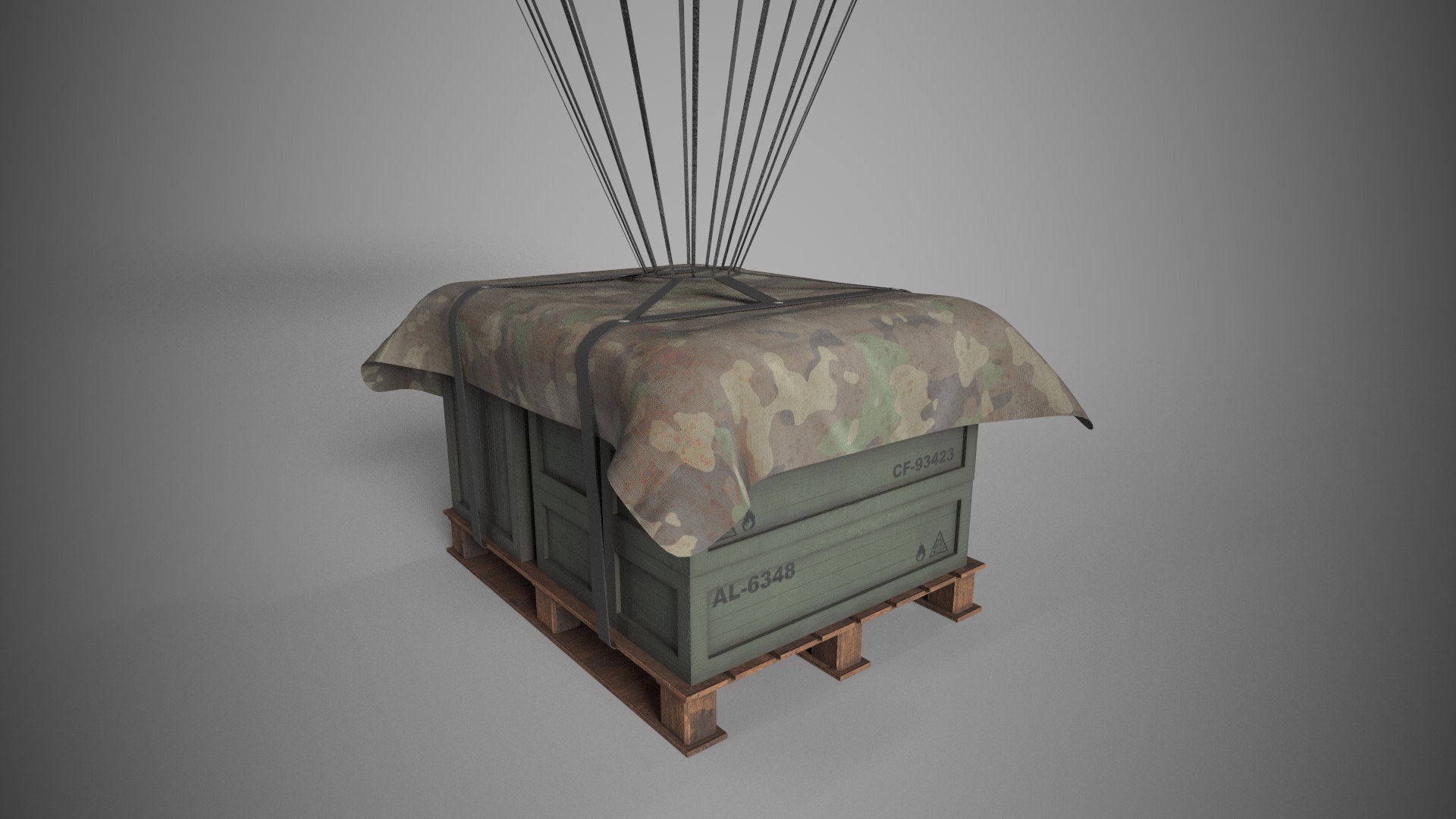 3D Model Airdrop Box - TurboSquid 2425068