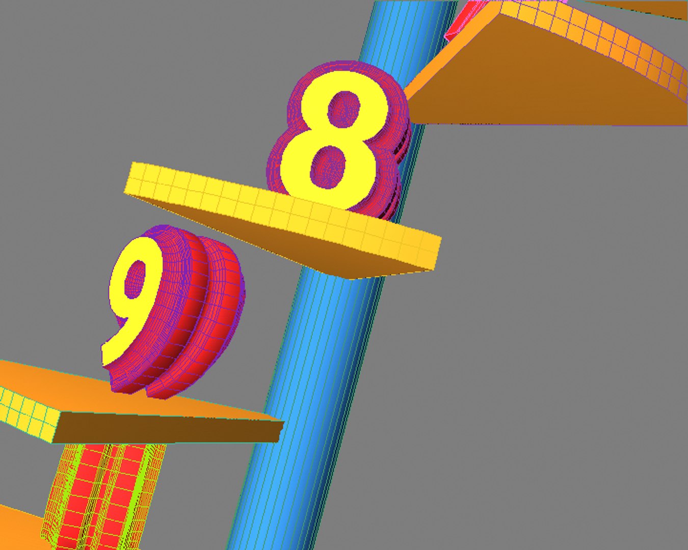 3d Count Numbers Animation