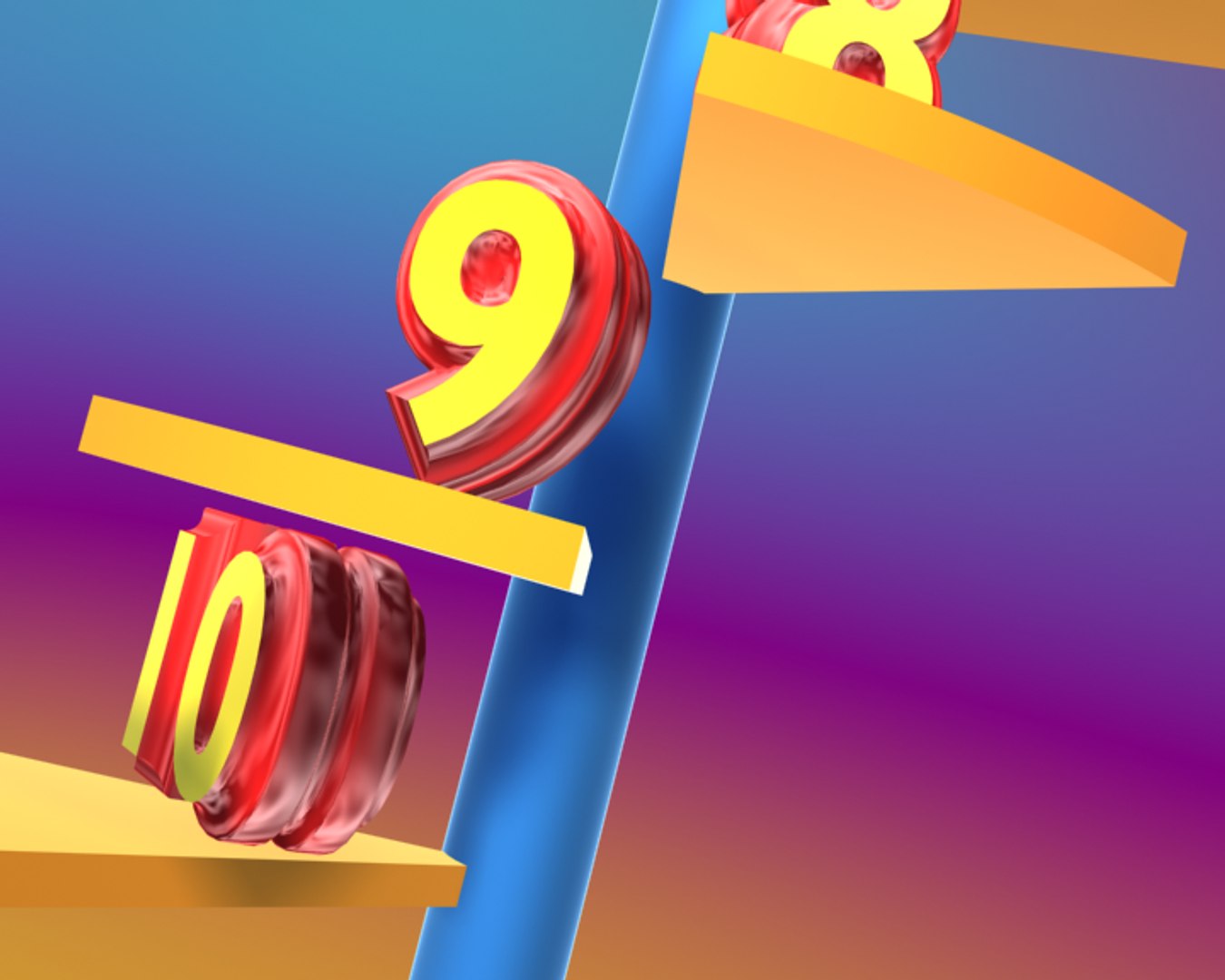 3d Count Numbers Animation