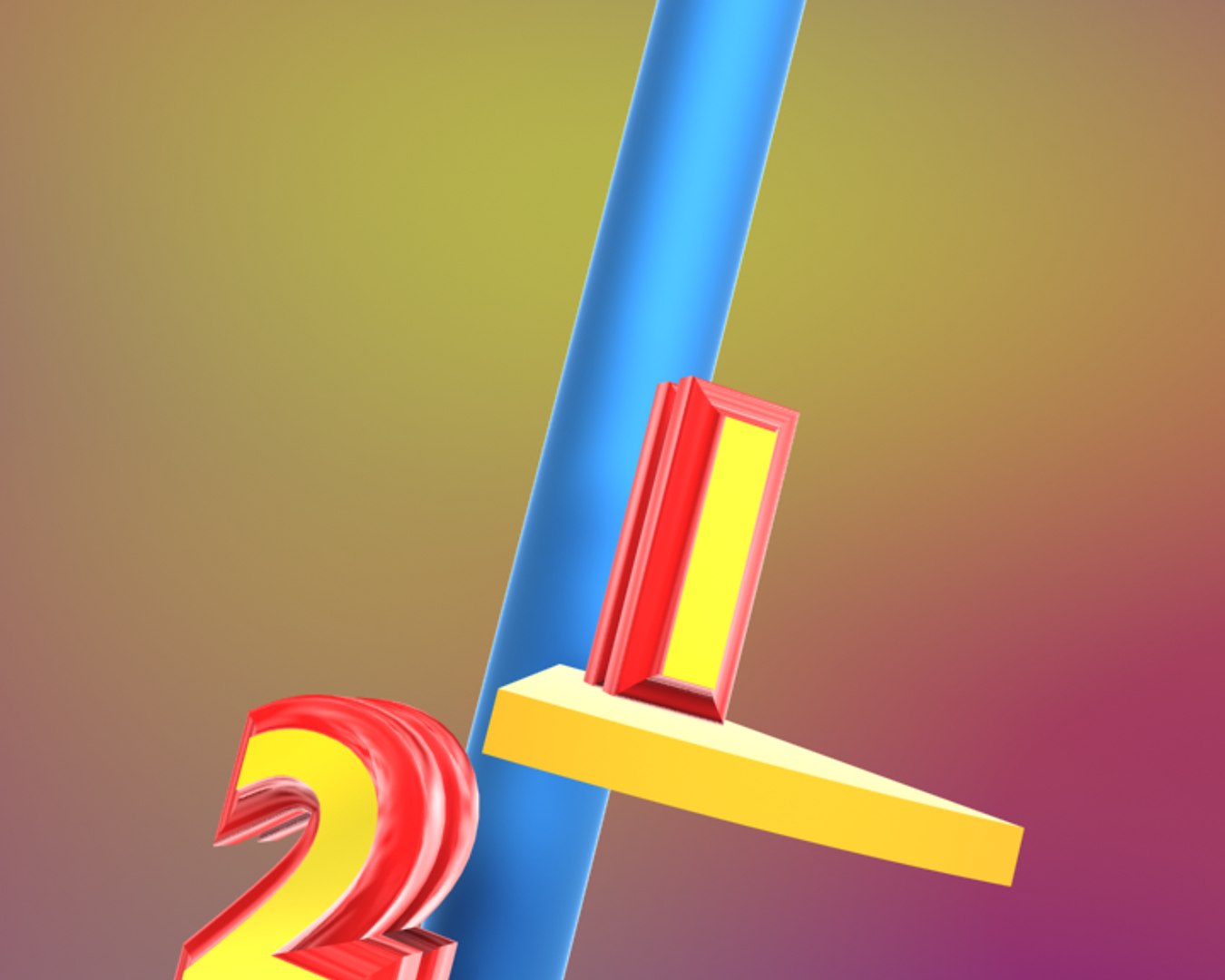 3d Count Numbers Animation