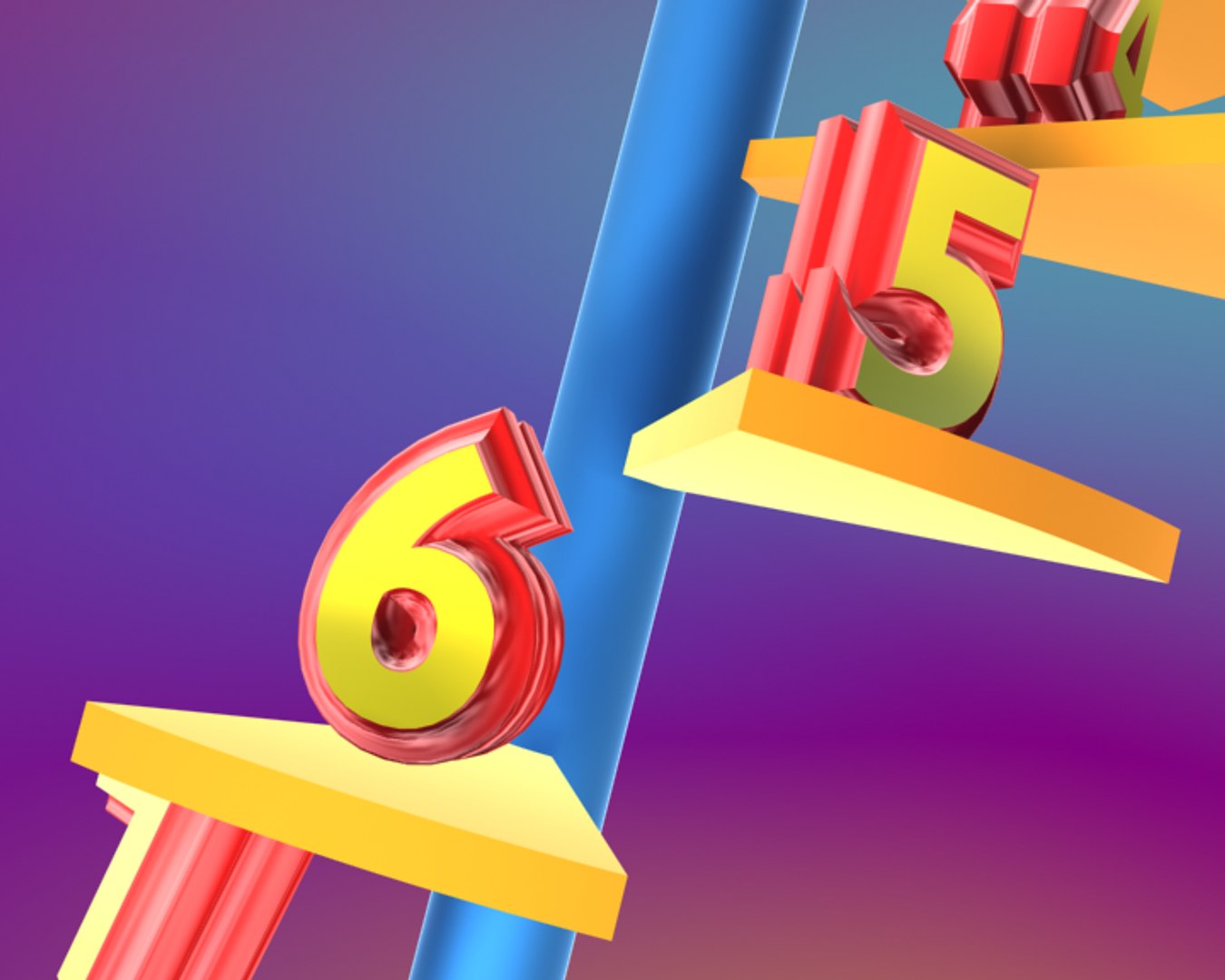 3d Count Numbers Animation