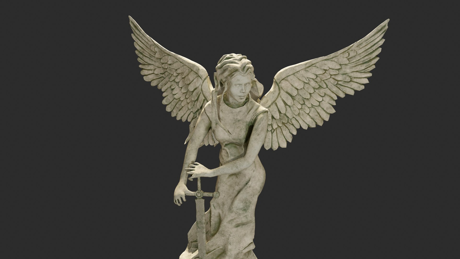Angel Statue 3D model - TurboSquid 1757892