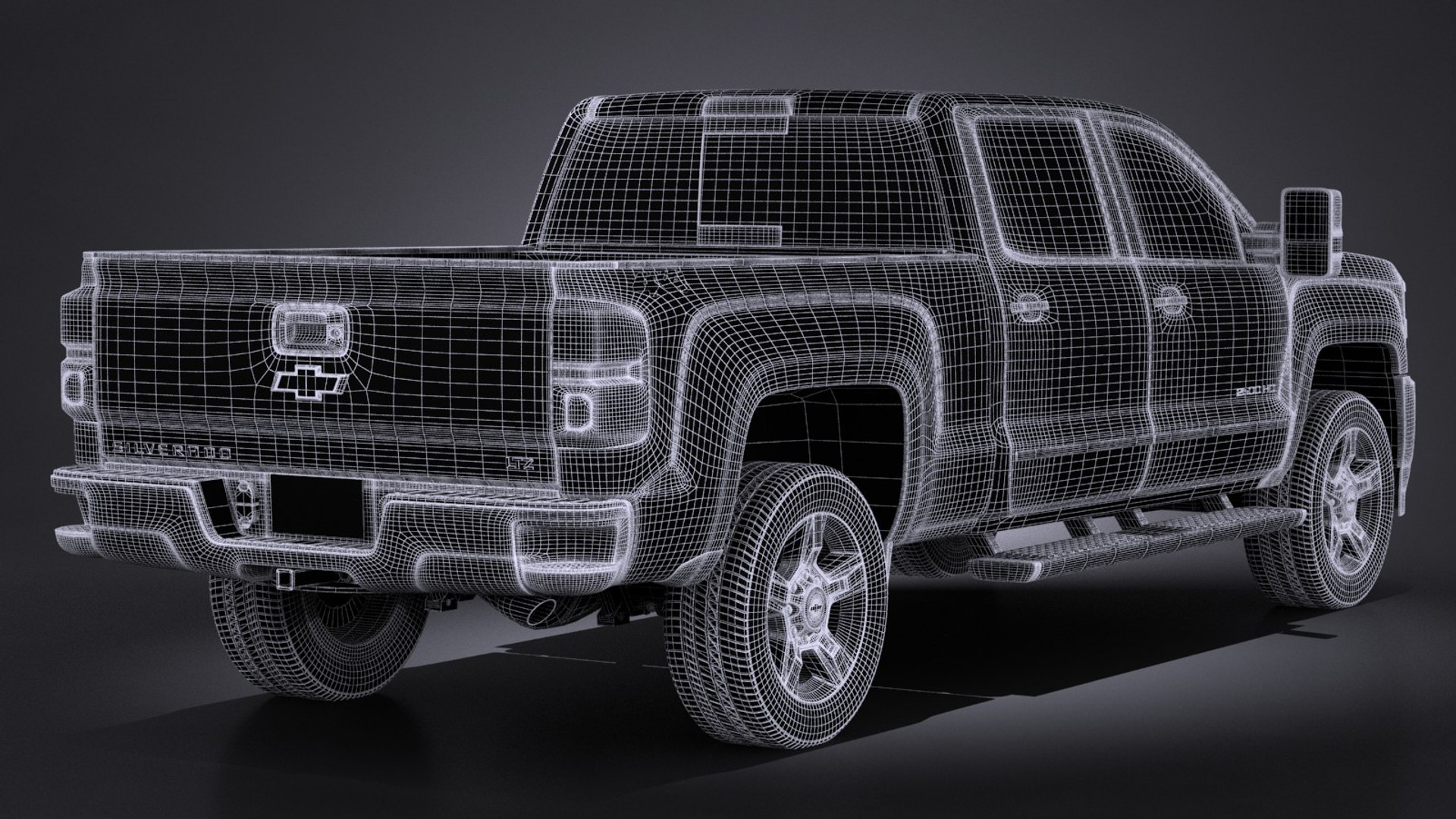 3d Model Chevrolet Silverado Hd