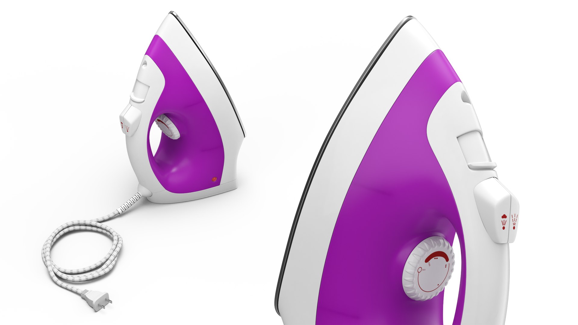 3D Steam Iron Model - TurboSquid 2061787