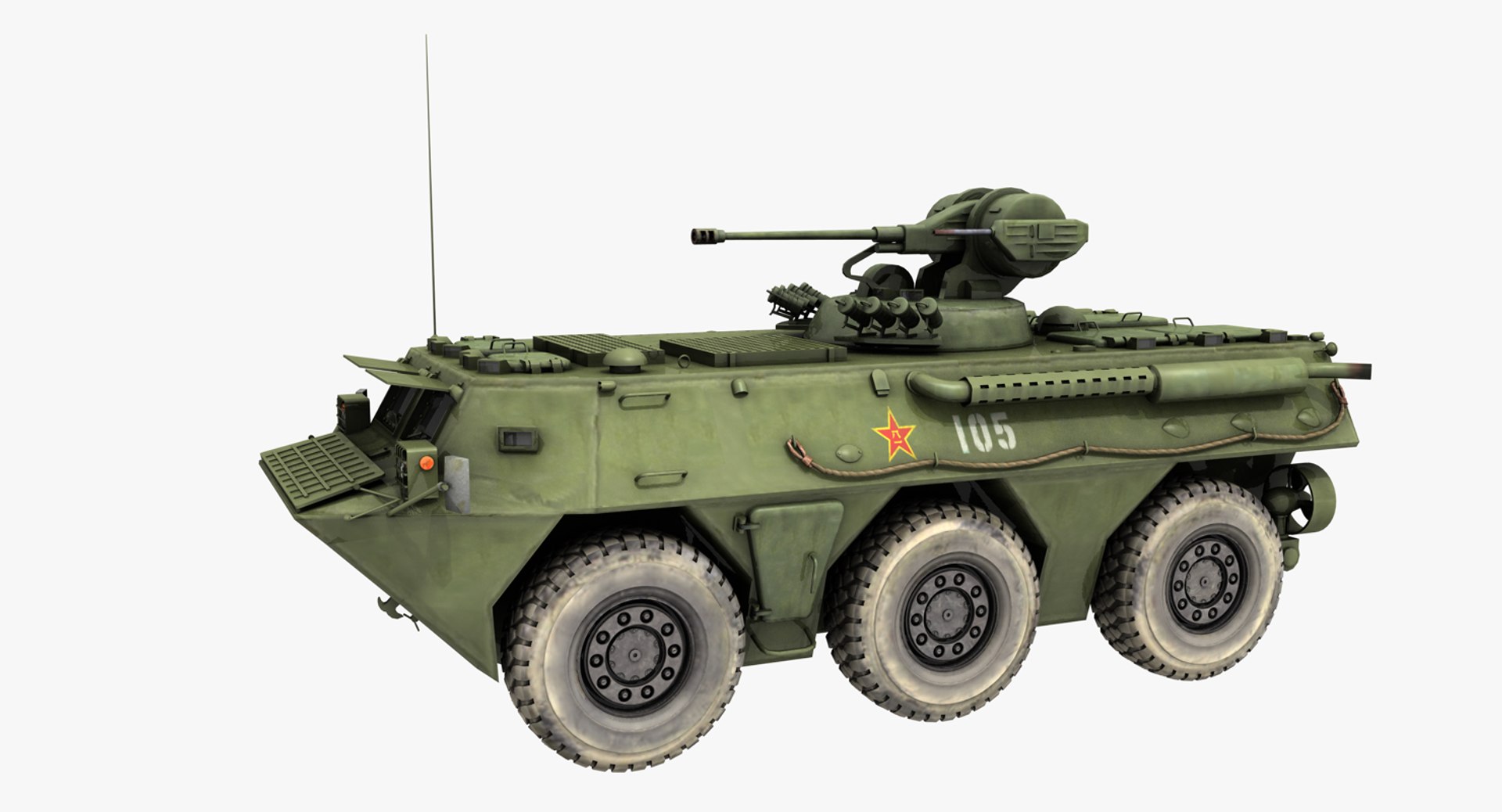 Chinese Zsl92 25mm Gun 3D Model - TurboSquid 1294670