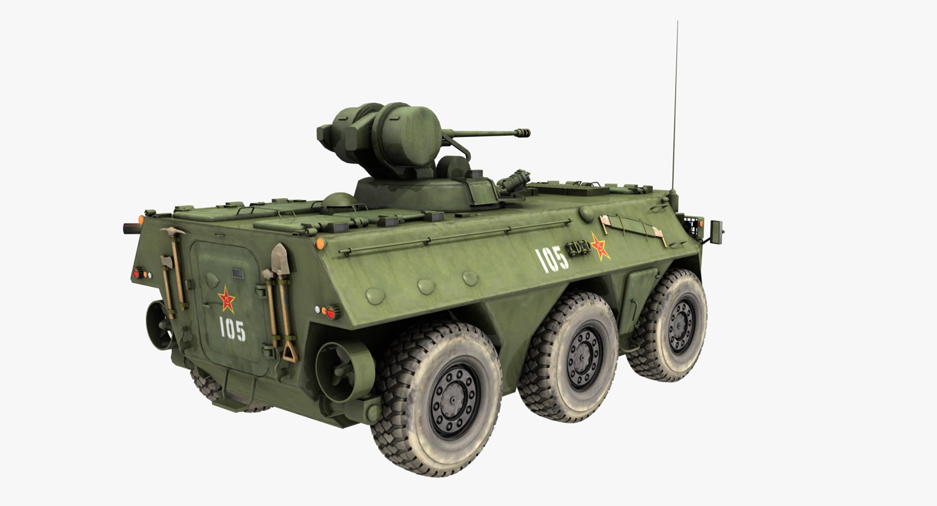 Chinese Zsl92 25mm Gun 3D Model - TurboSquid 1294670