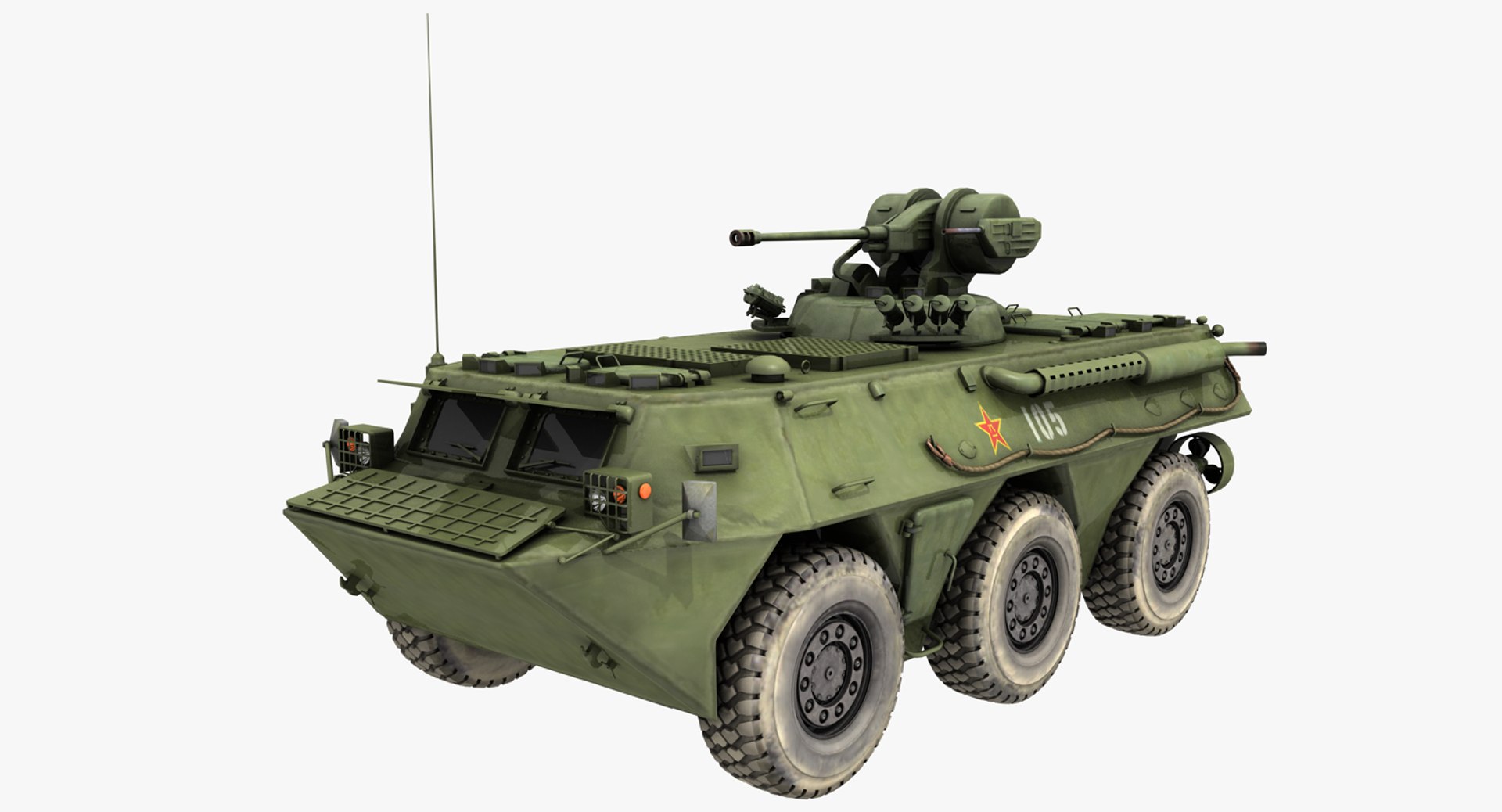 Chinese Zsl92 25mm Gun 3D Model - TurboSquid 1294670