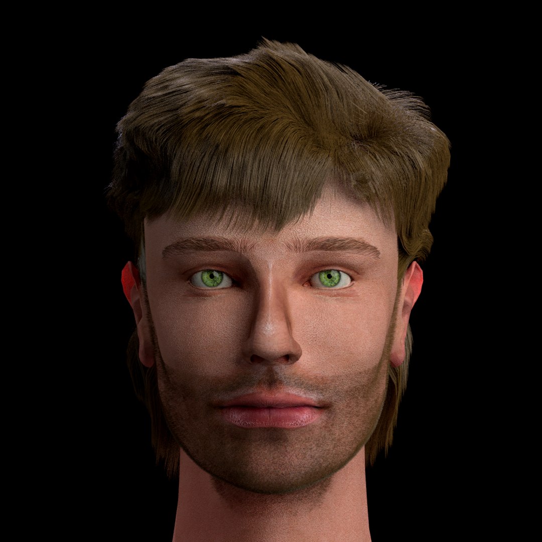 Male head arthur 3D model - TurboSquid 1284479
