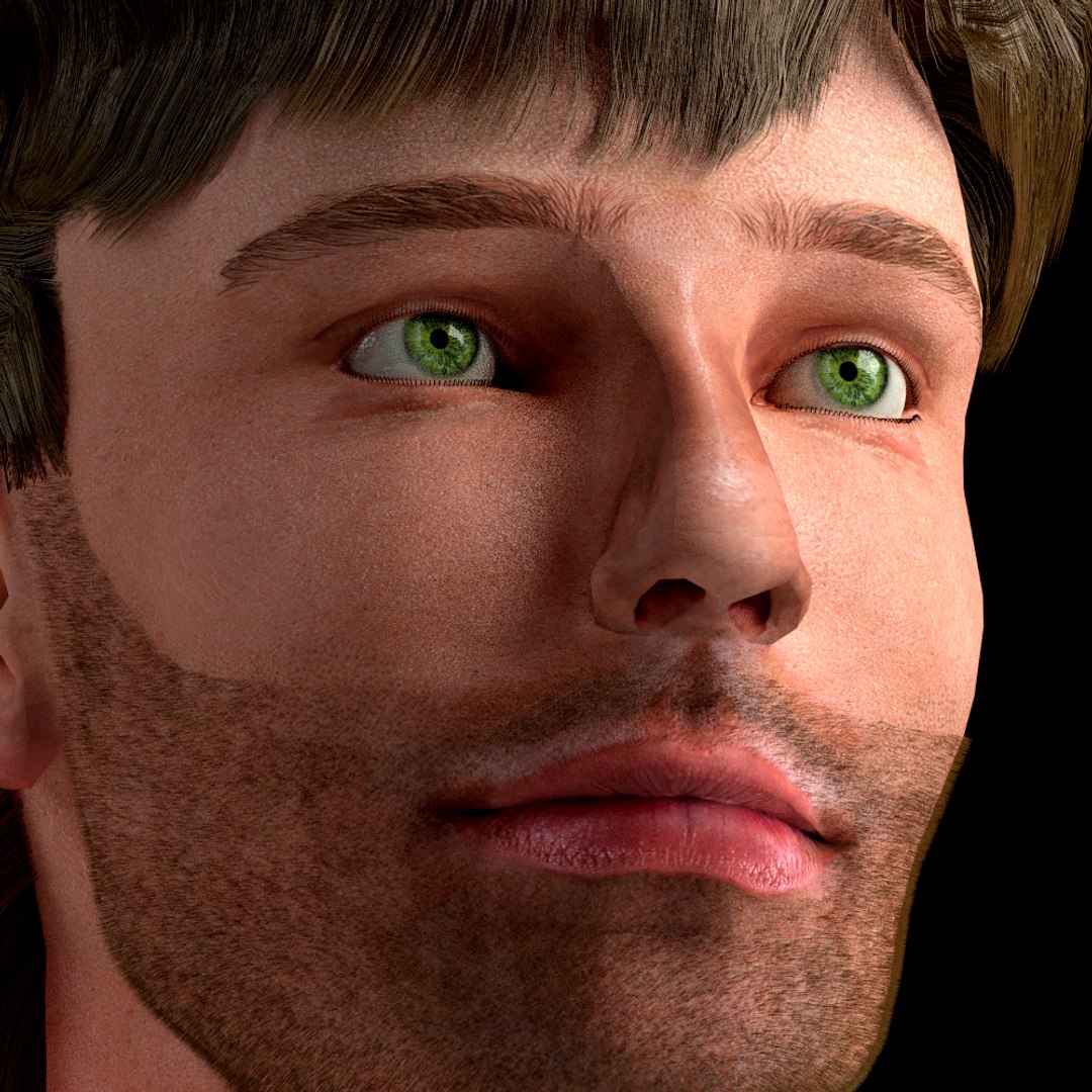 Male head arthur 3D model - TurboSquid 1284479