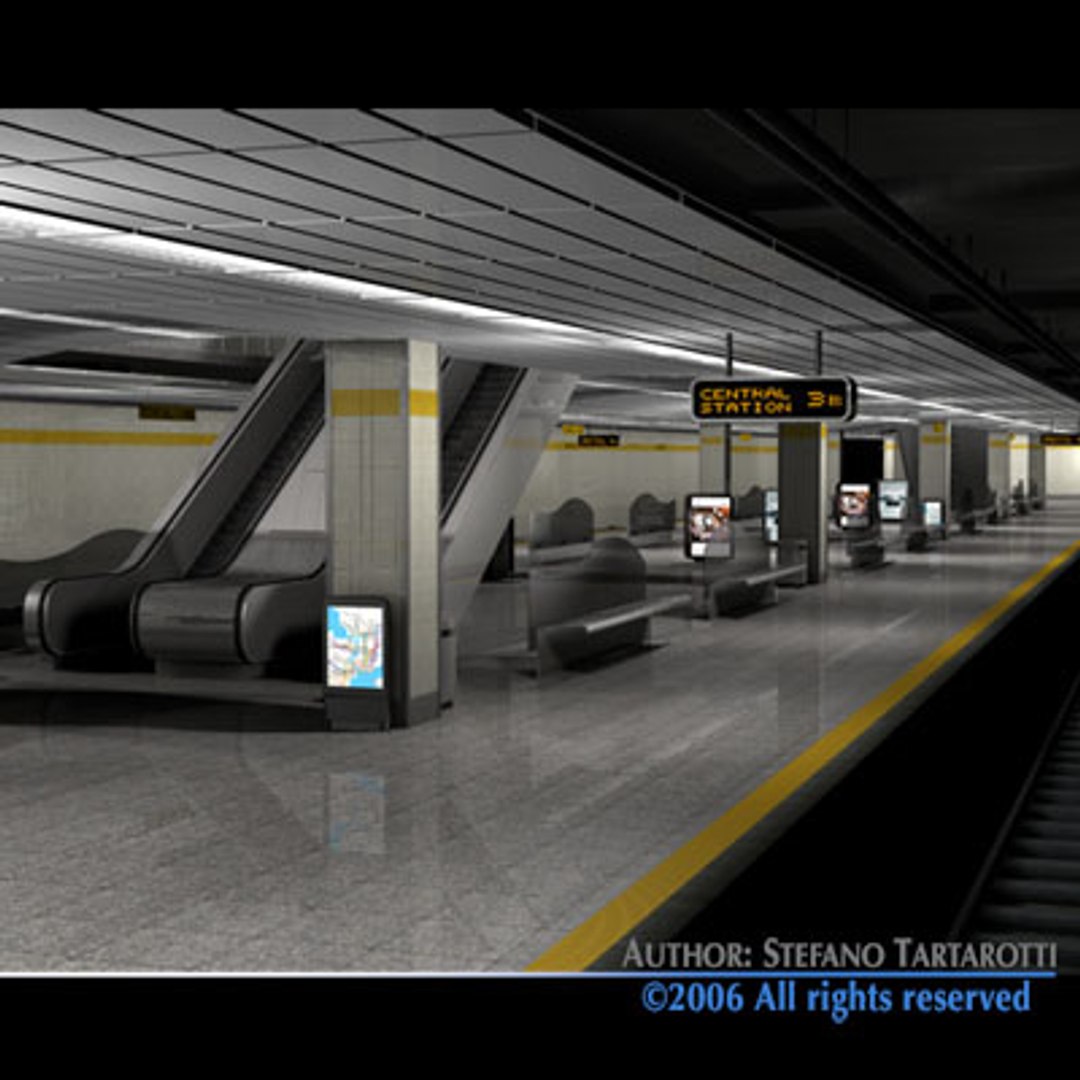 3d Subway Station