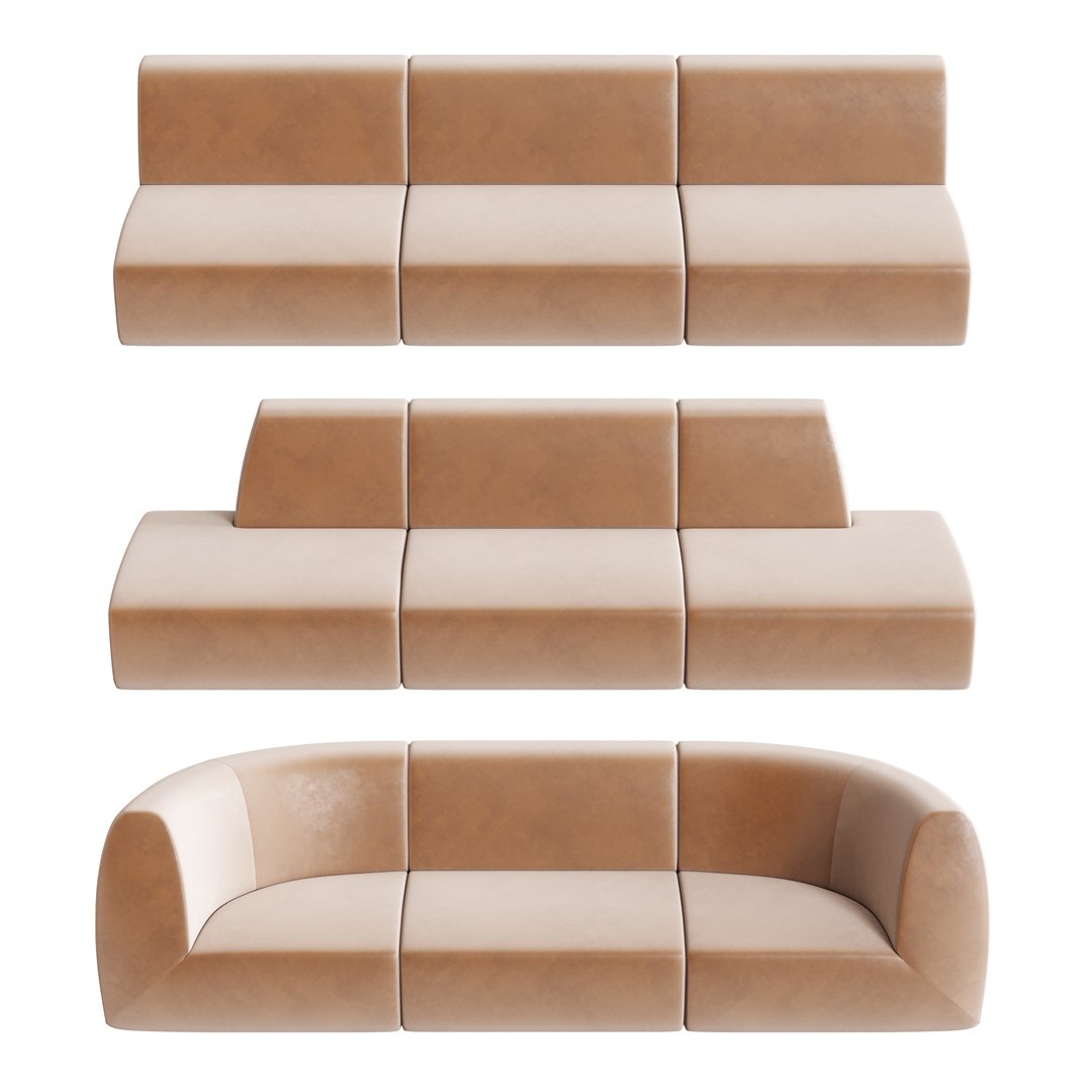 3D modular sofas stellar works - TurboSquid 1635017