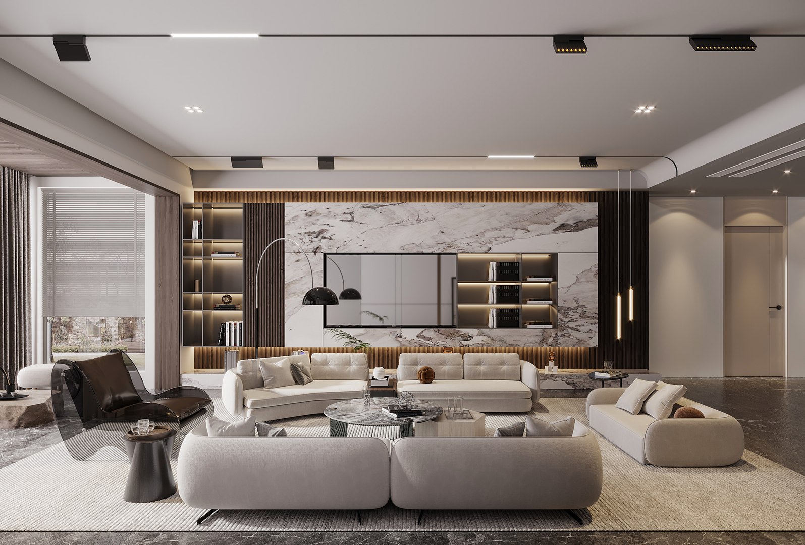 3D Modern living room model - TurboSquid 1962530