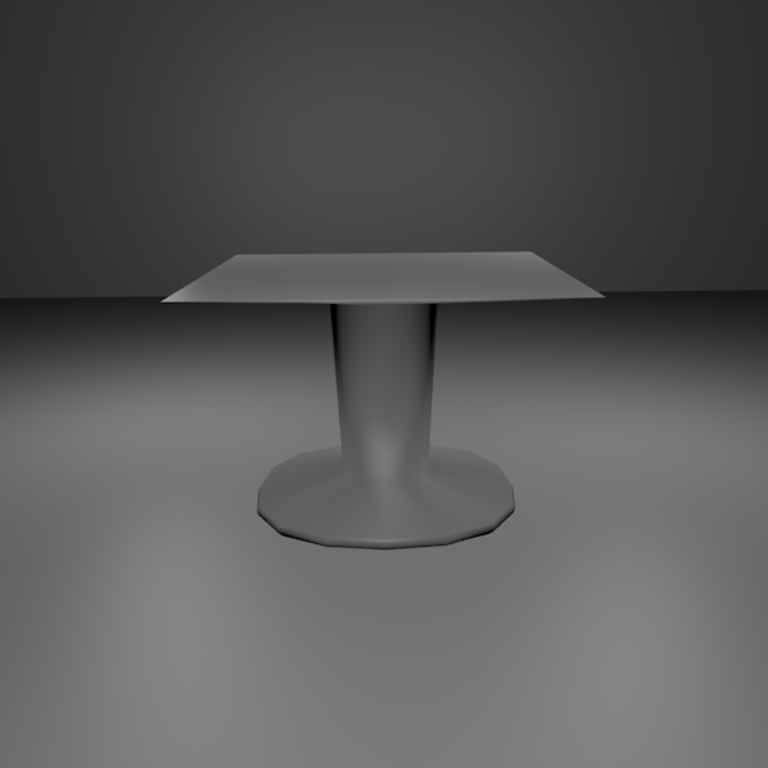 Square Table 3d 3ds