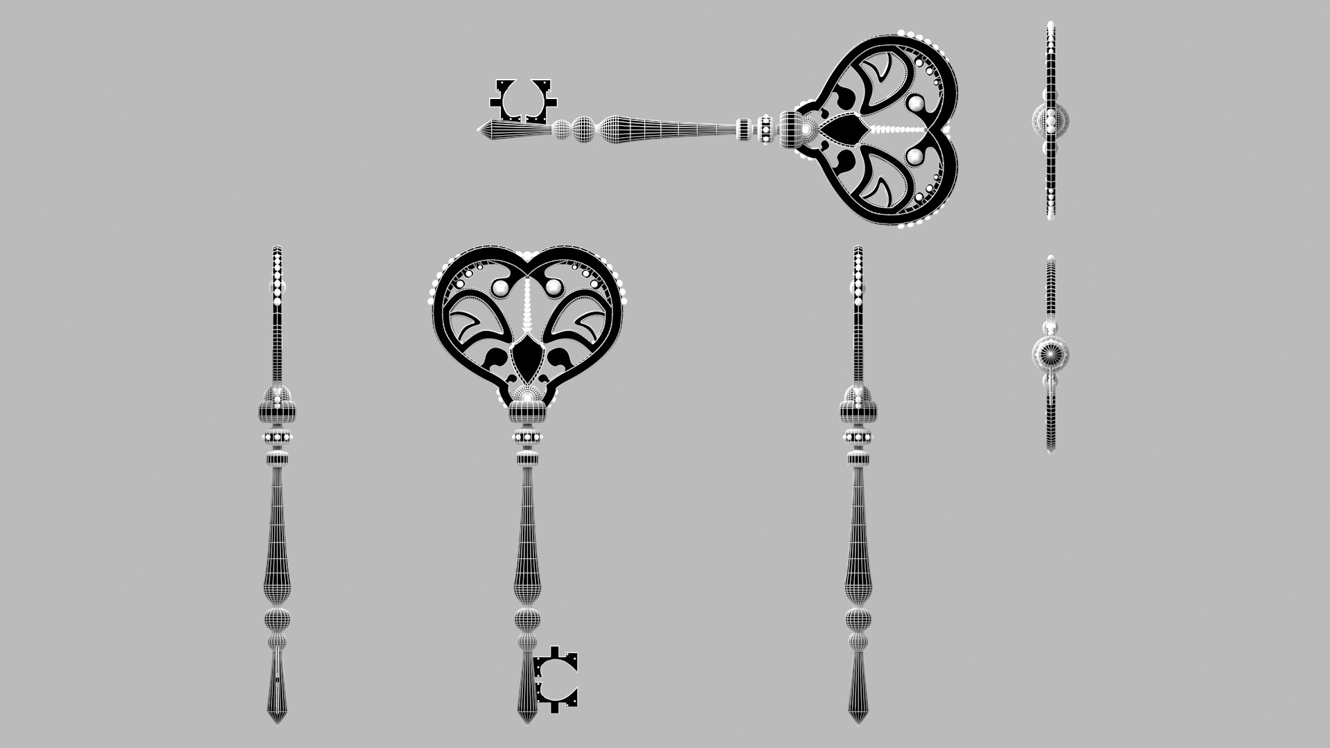 3D Key Classical - TurboSquid 2053984