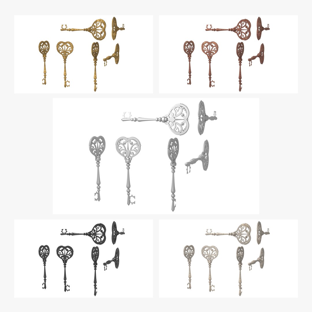 3D Key Classical - TurboSquid 2053984