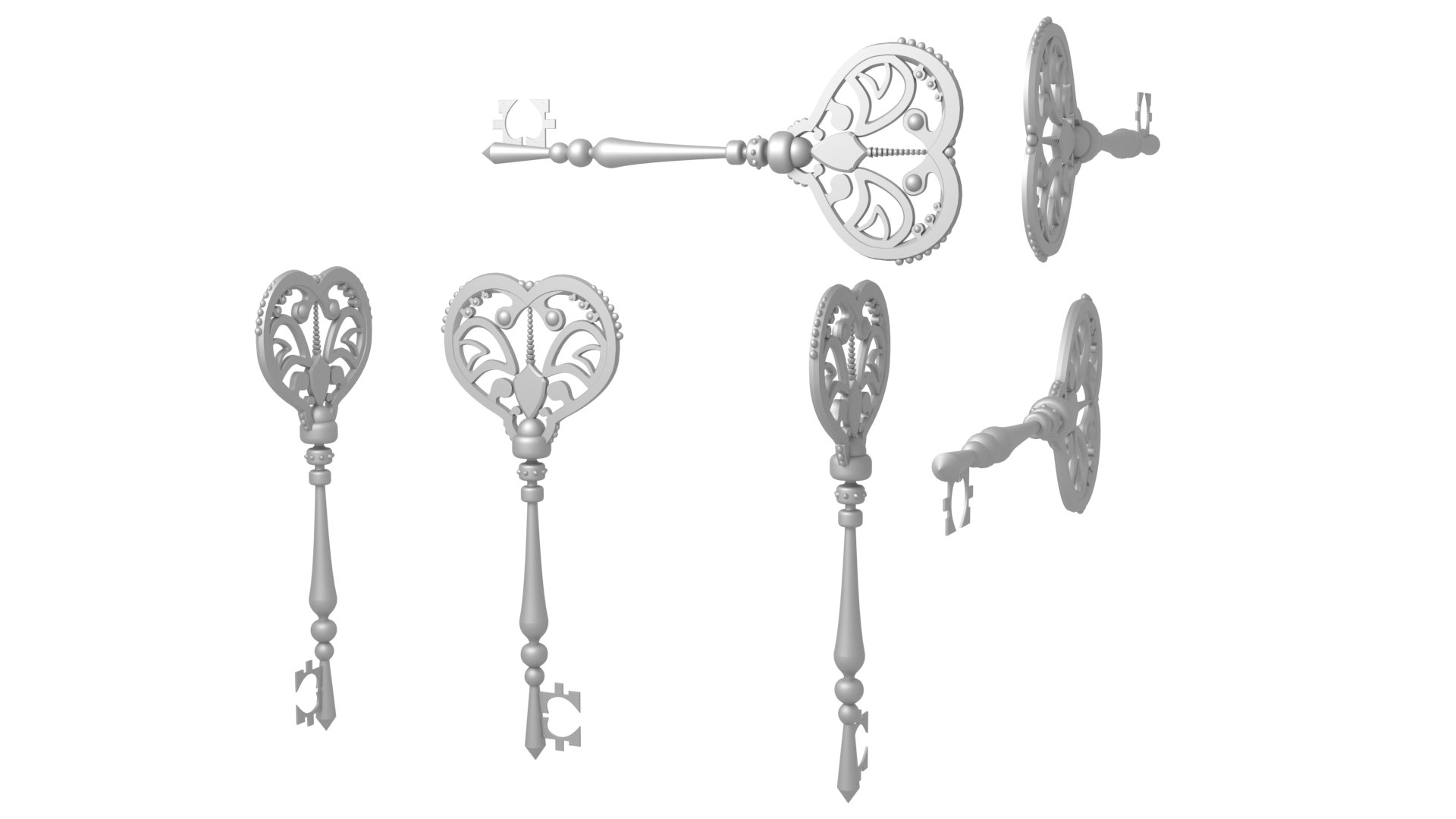 3D Key Classical - TurboSquid 2053984