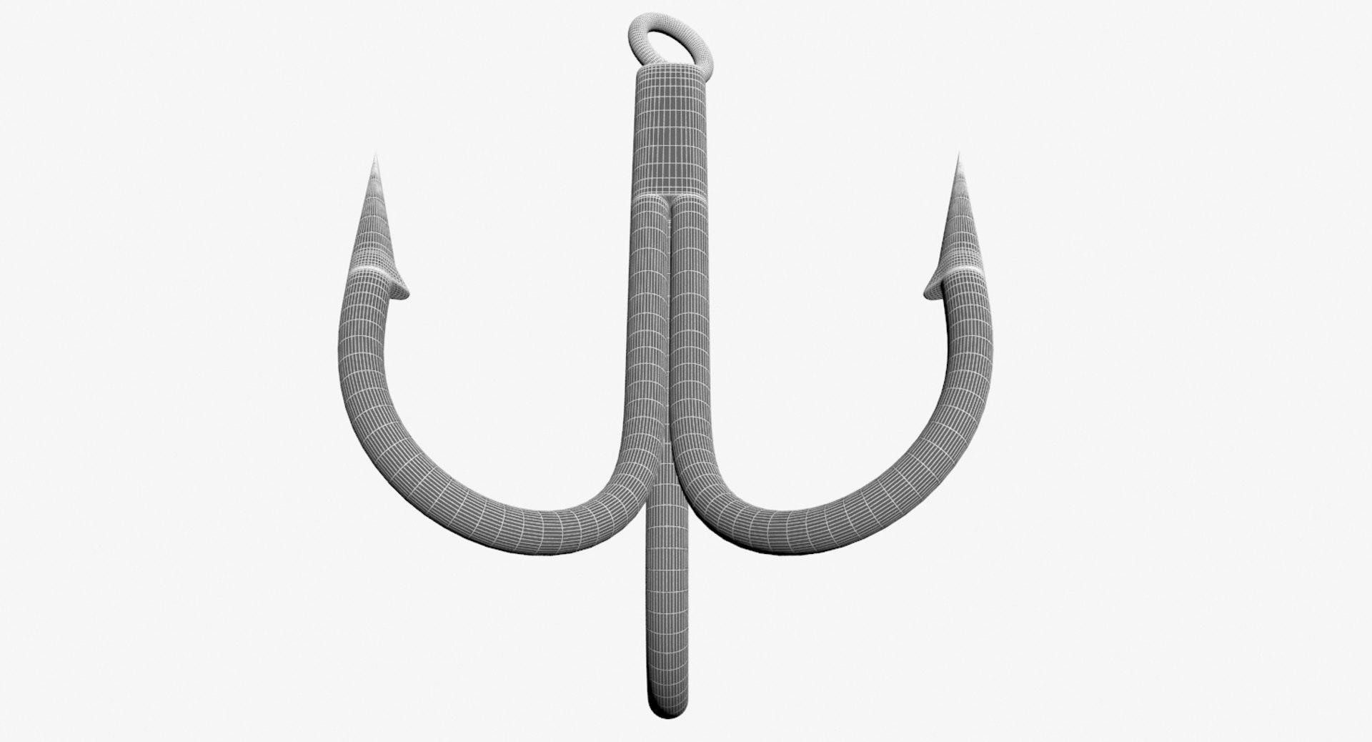 Fish Hook V2 3D Model - TurboSquid 1319690