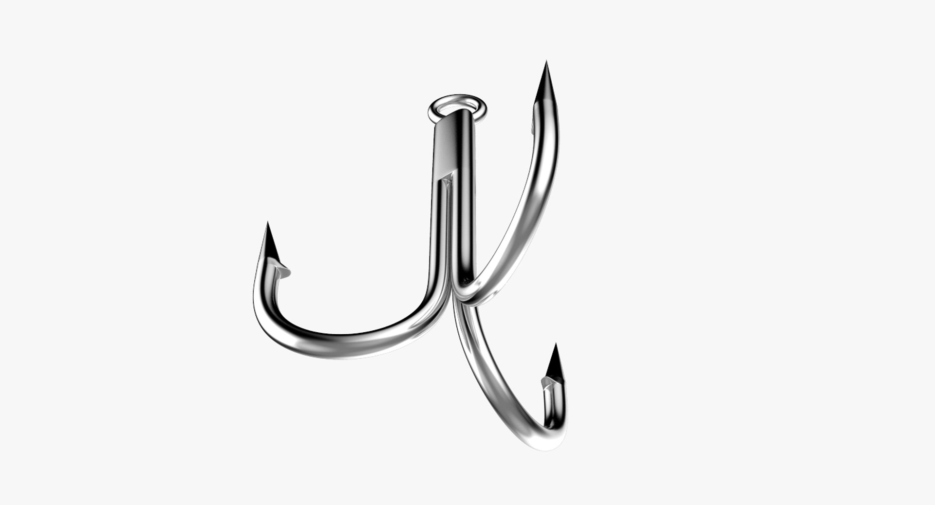 Fish Hook V2 3D Model - TurboSquid 1319690