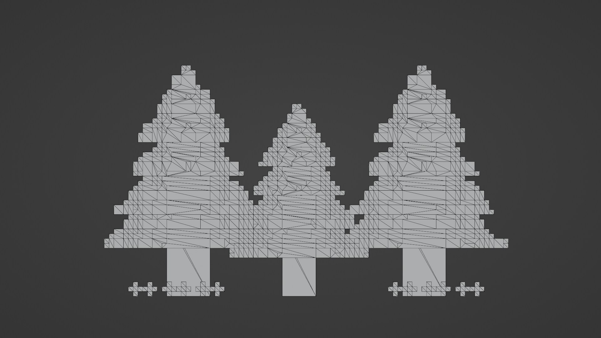 Voxel Tree and Flower 3D model - TurboSquid 1877213