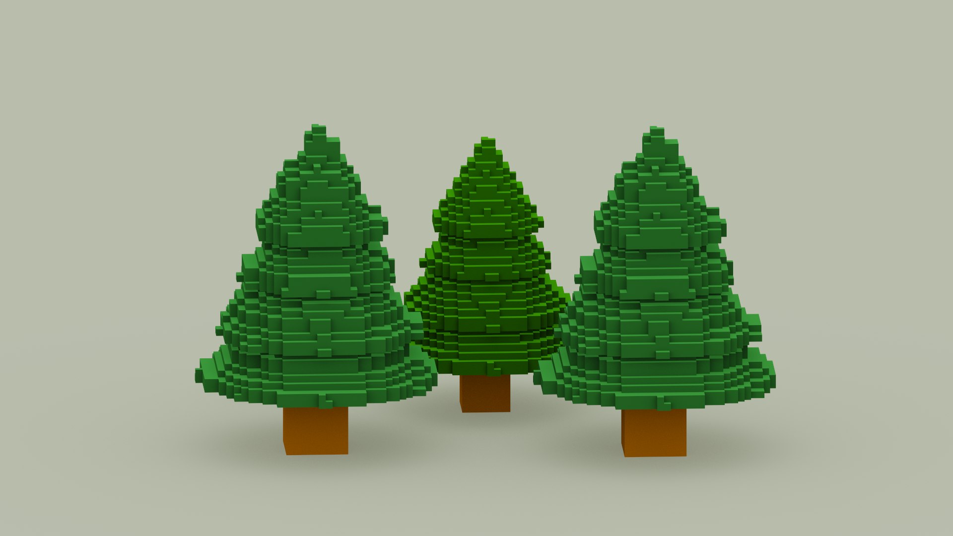 Voxel Tree and Flower 3D model - TurboSquid 1877213