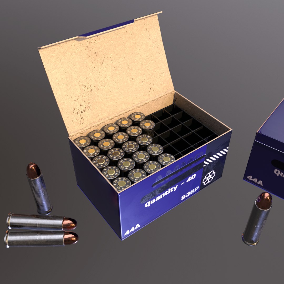 Revolver Ammo 3D Model - TurboSquid 1266574