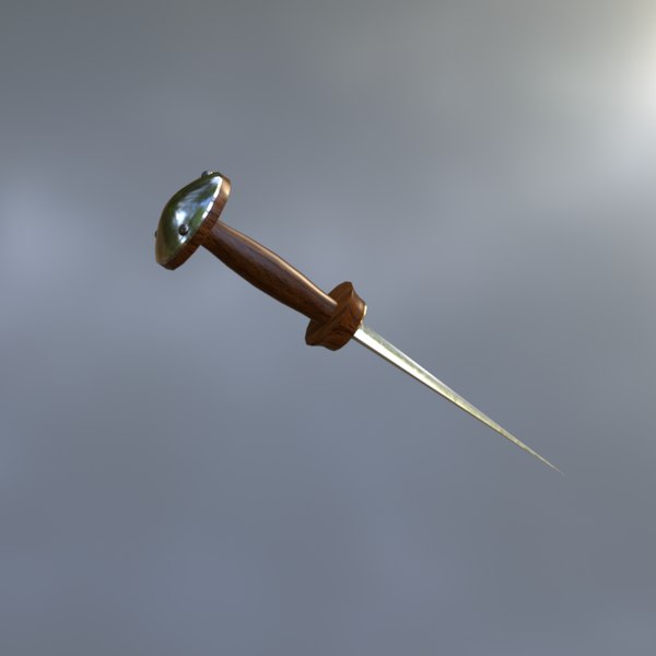 modelo 3d Daga medieval Rondel - TurboSquid 2252477