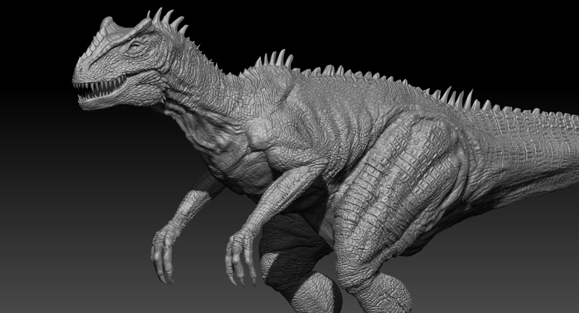 3D v-ray rigged allosaurus model - TurboSquid 1371371