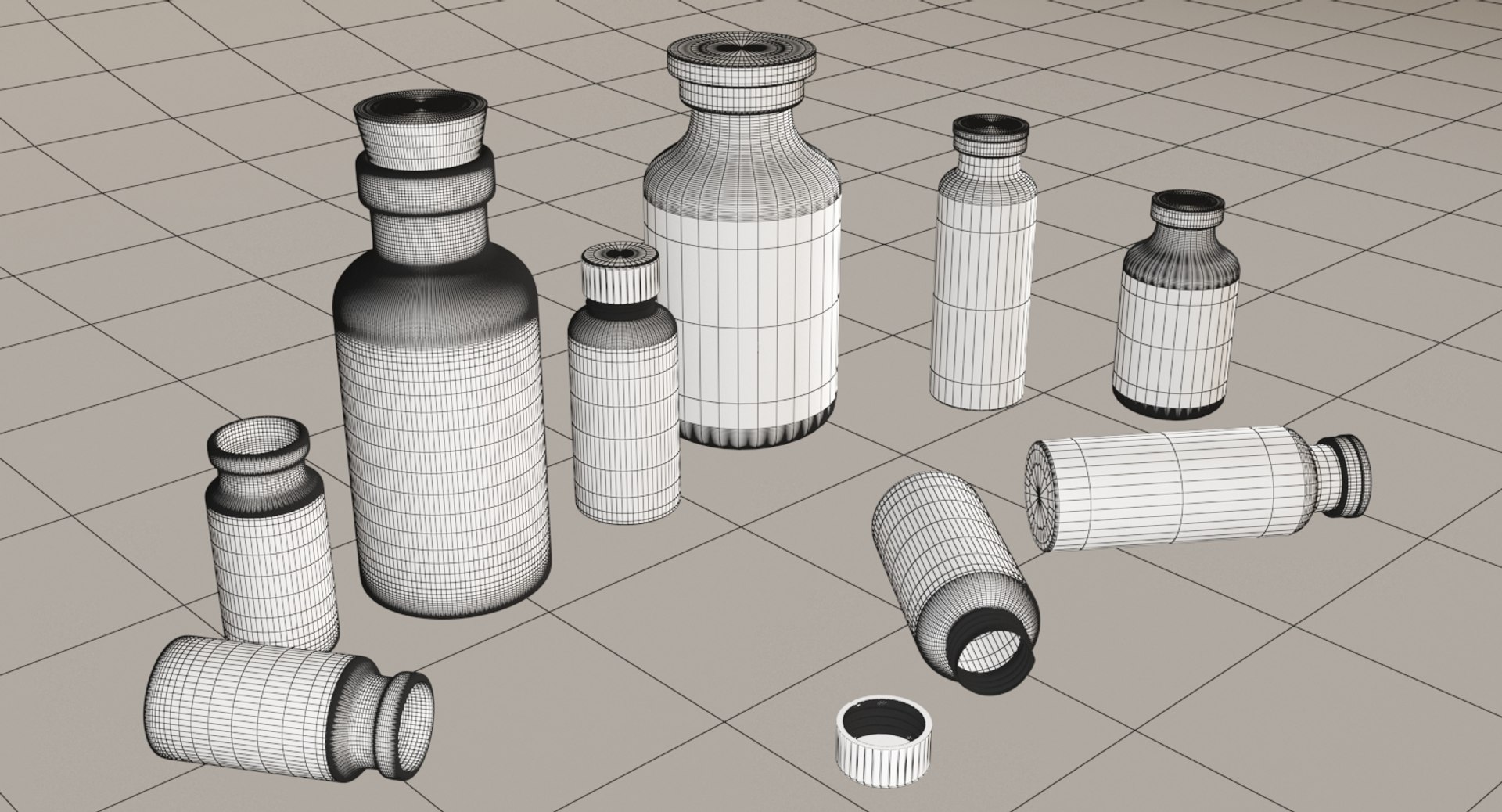 Vials Pharmaceutical 3D Model - TurboSquid 1423164