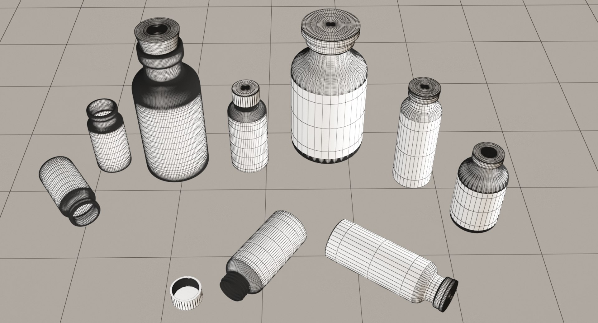Vials Pharmaceutical 3D Model - TurboSquid 1423164