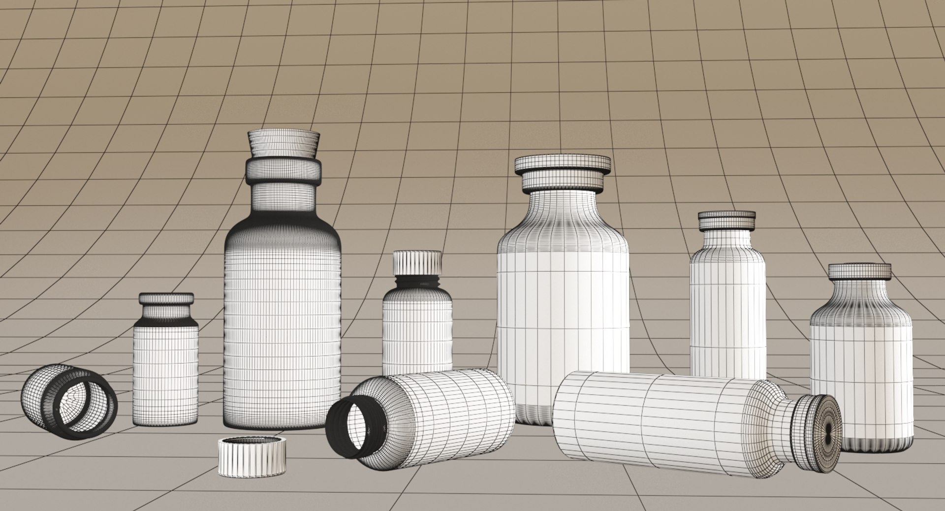 Vials Pharmaceutical 3D Model - TurboSquid 1423164