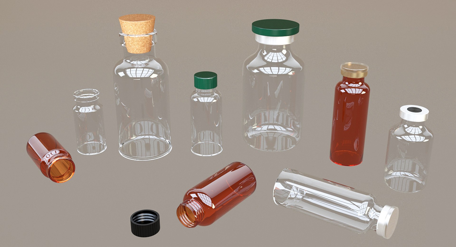 Vials Pharmaceutical 3D Model - TurboSquid 1423164