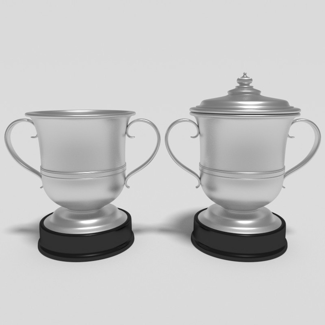 3d model football trophy