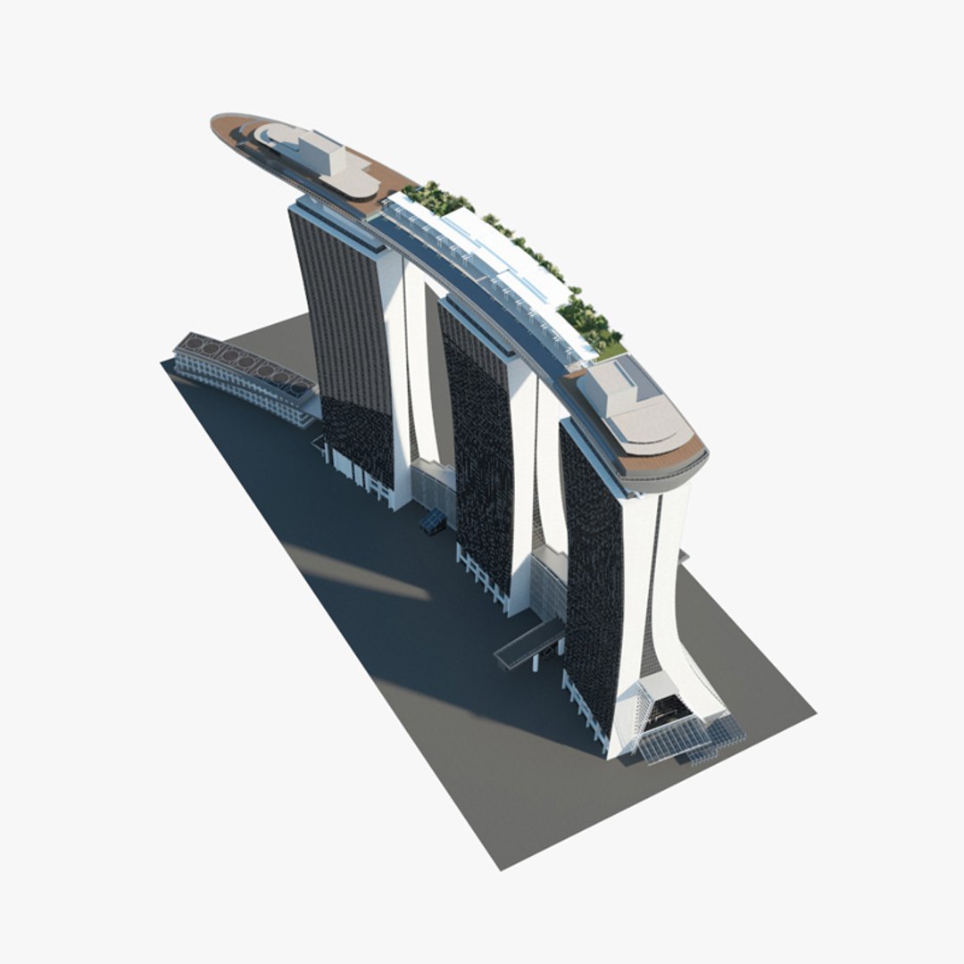 3D Marina Bay Sands - TurboSquid 1738324