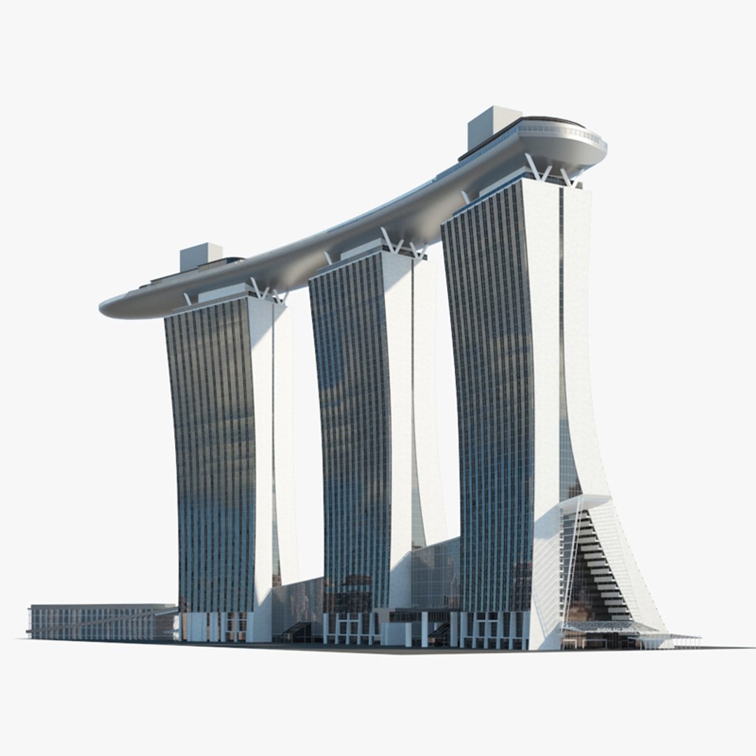 3D Marina Bay Sands - TurboSquid 1738324