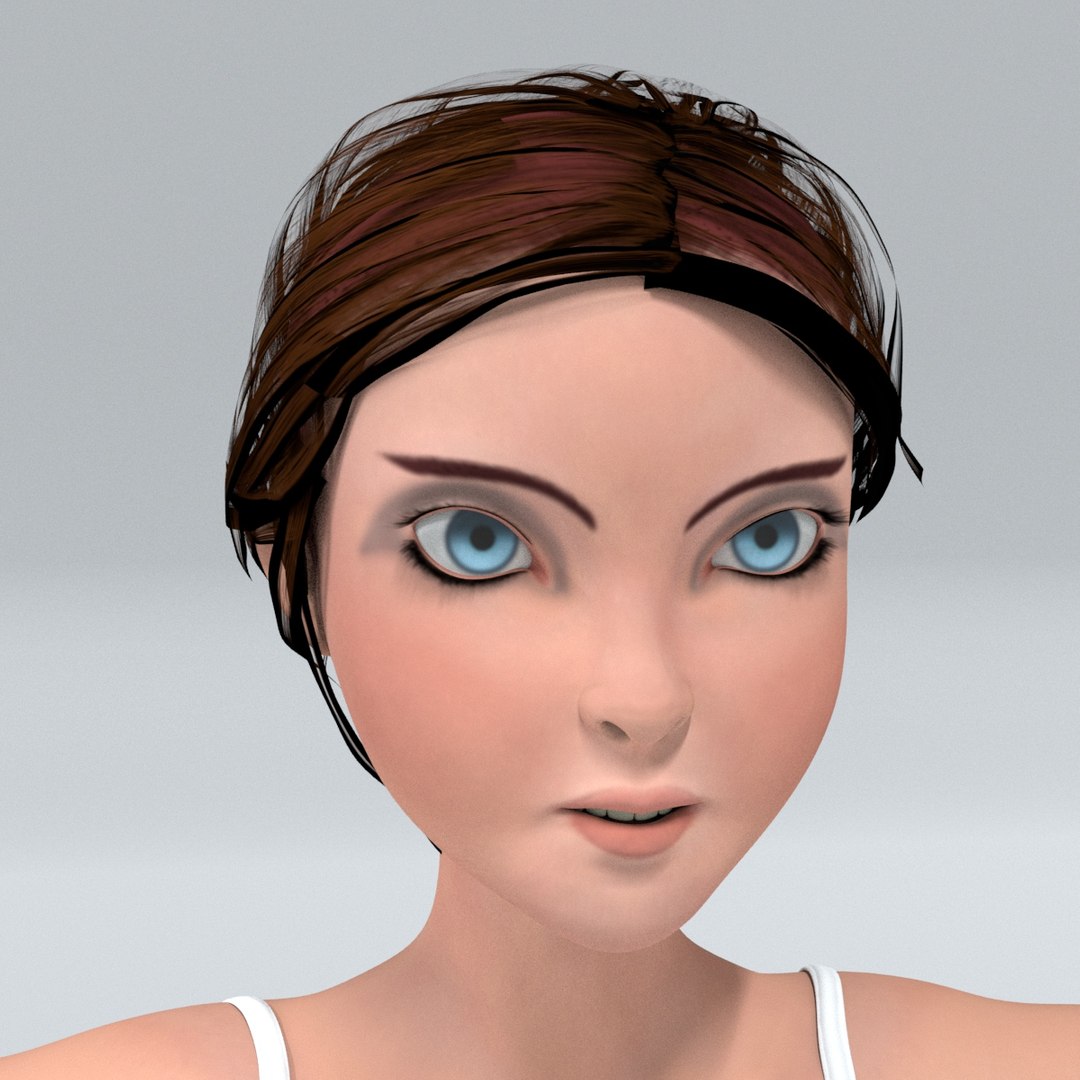 Laos Toon Female Teen 3D Model - TurboSquid 2320707