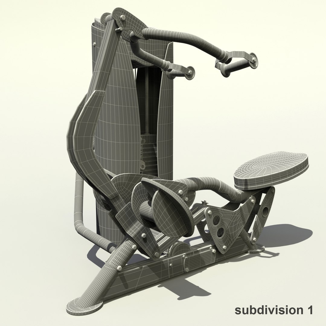 row workout 3d model