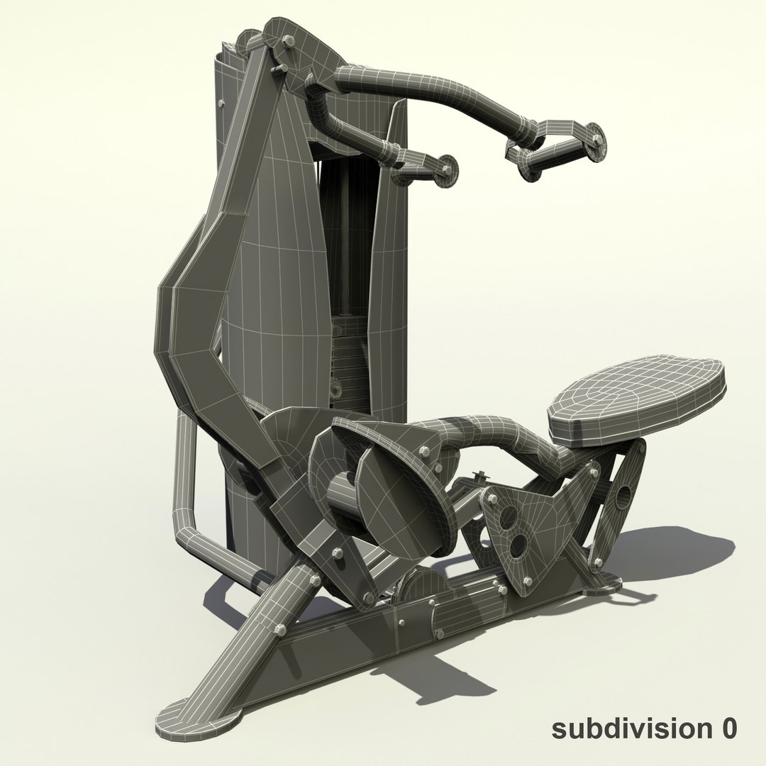 row workout 3d model