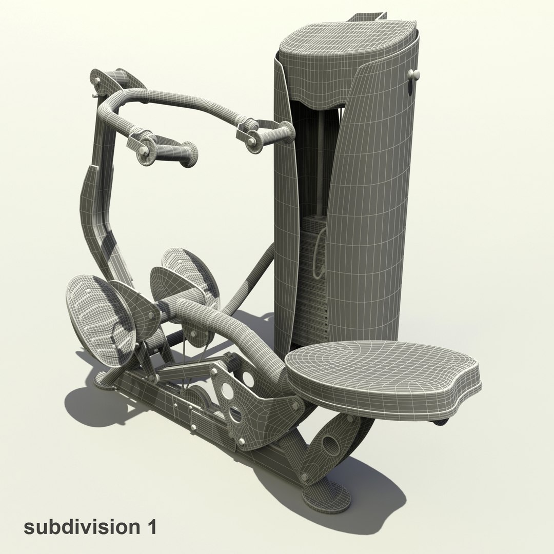 row workout 3d model