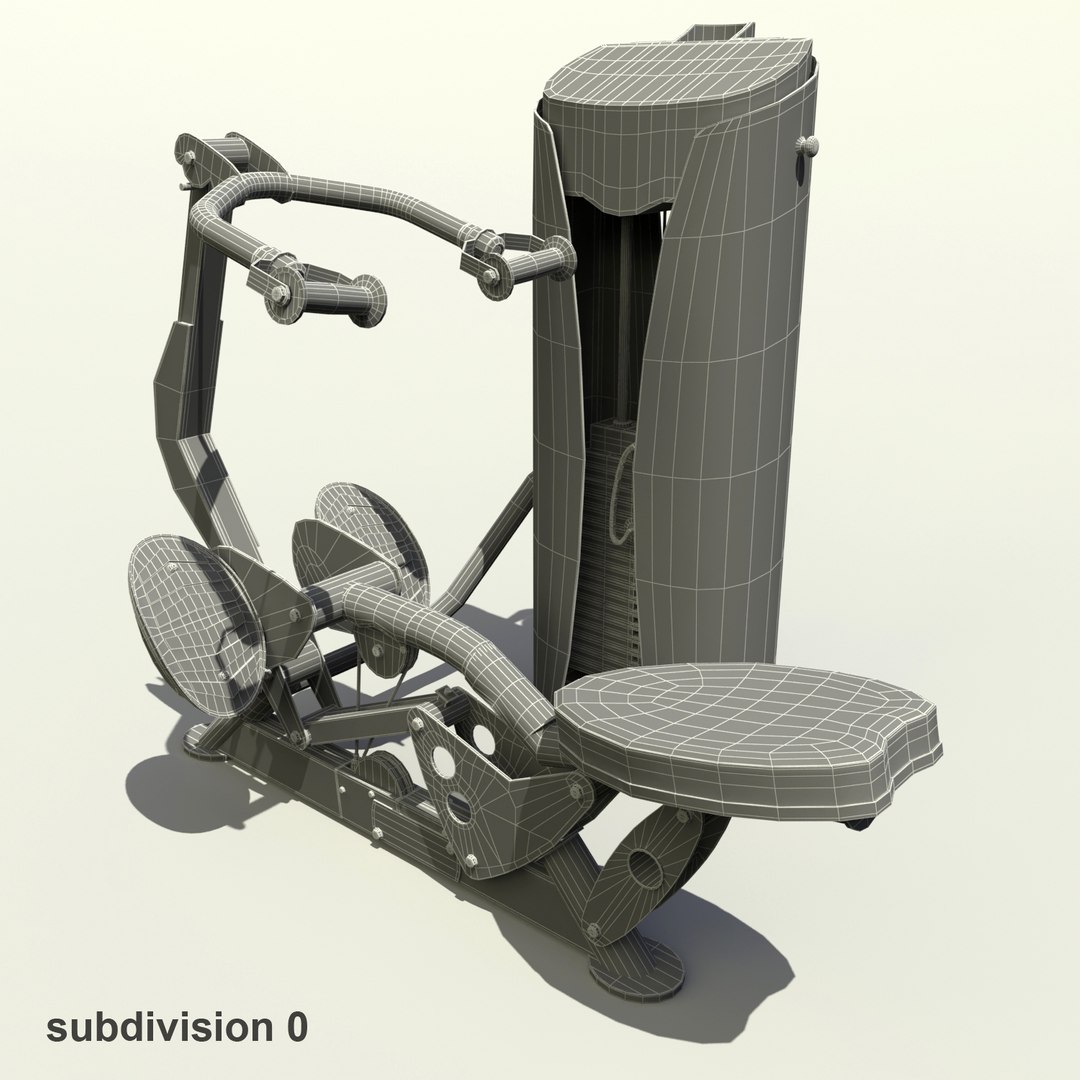 row workout 3d model