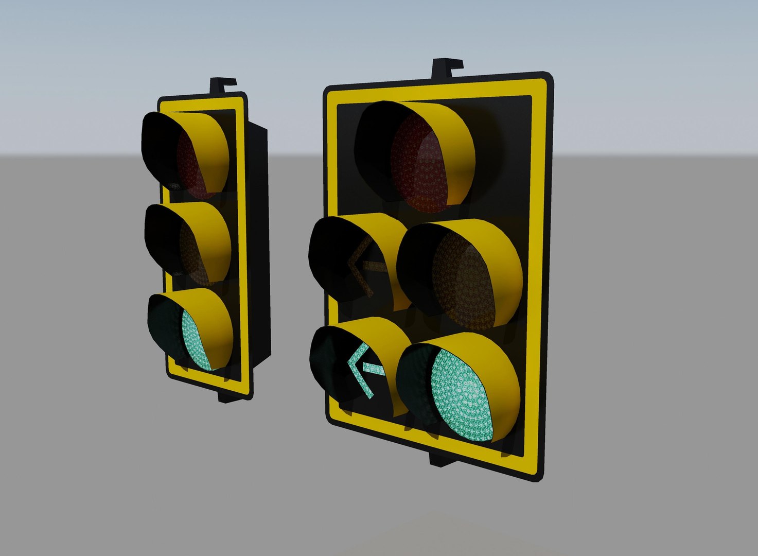 3d stop lights