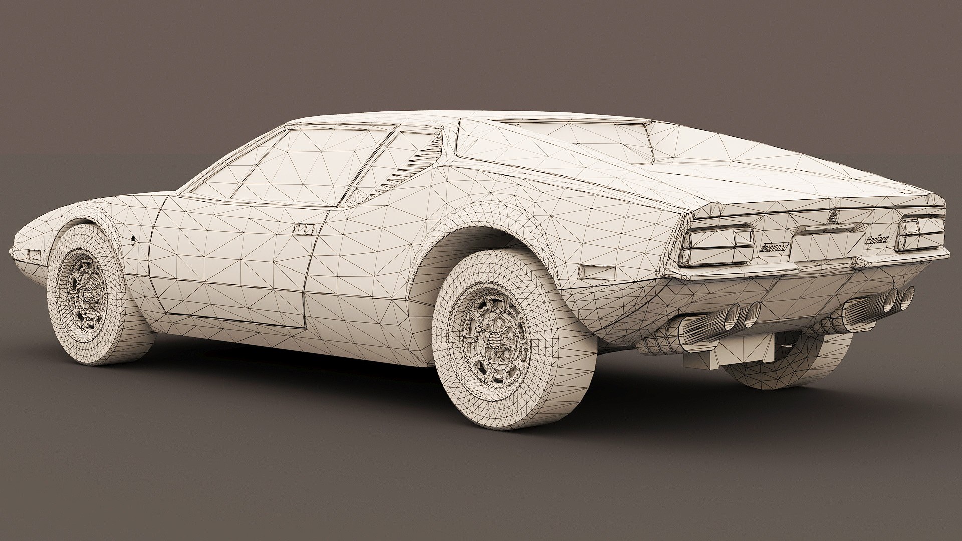 Detomaso Pantera 3D Model - TurboSquid 1987736
