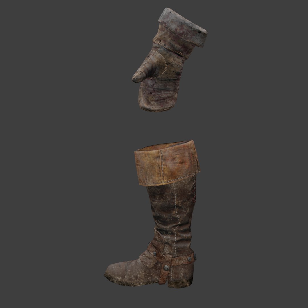 Boots Glove 3D Model - TurboSquid 1456269