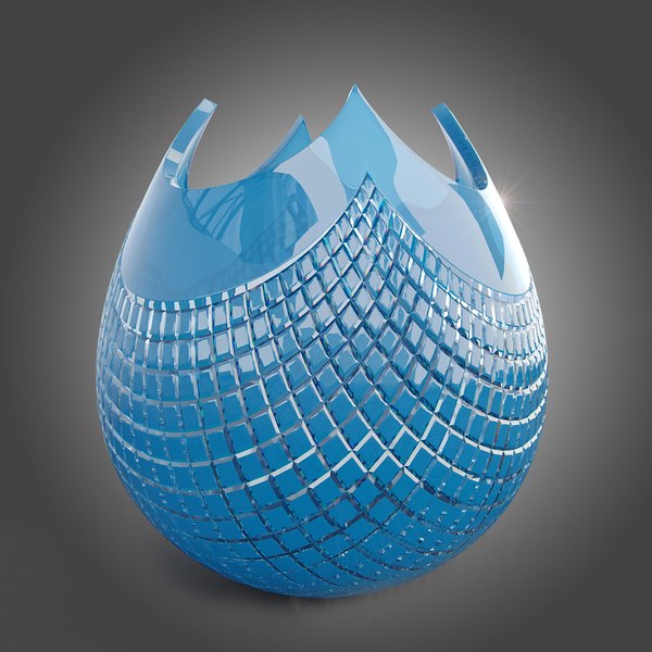 3d model vase quadrus crystal