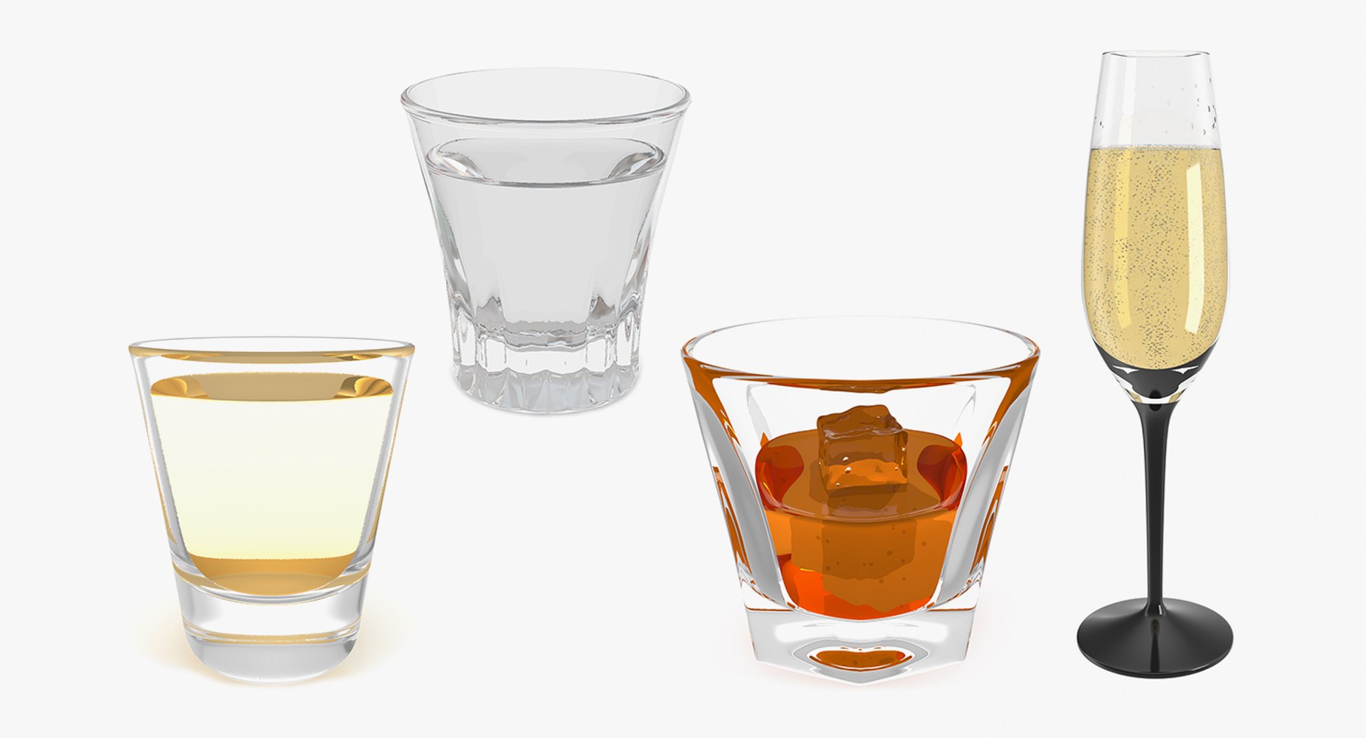 Alcoholic Beverages Collection 3 model - TurboSquid 2004359