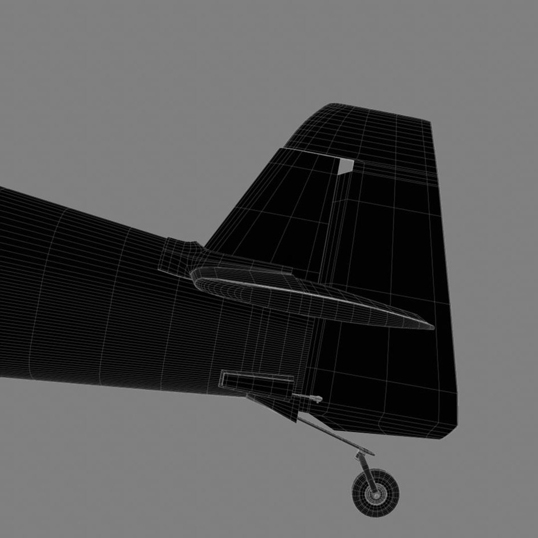 3d model sukhoi stunt plane