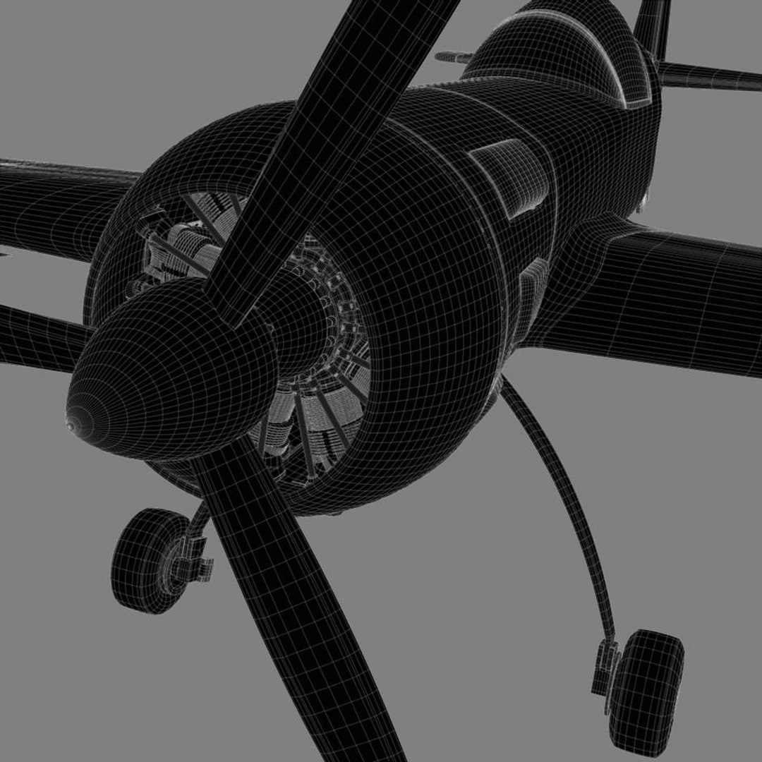 3d model sukhoi stunt plane